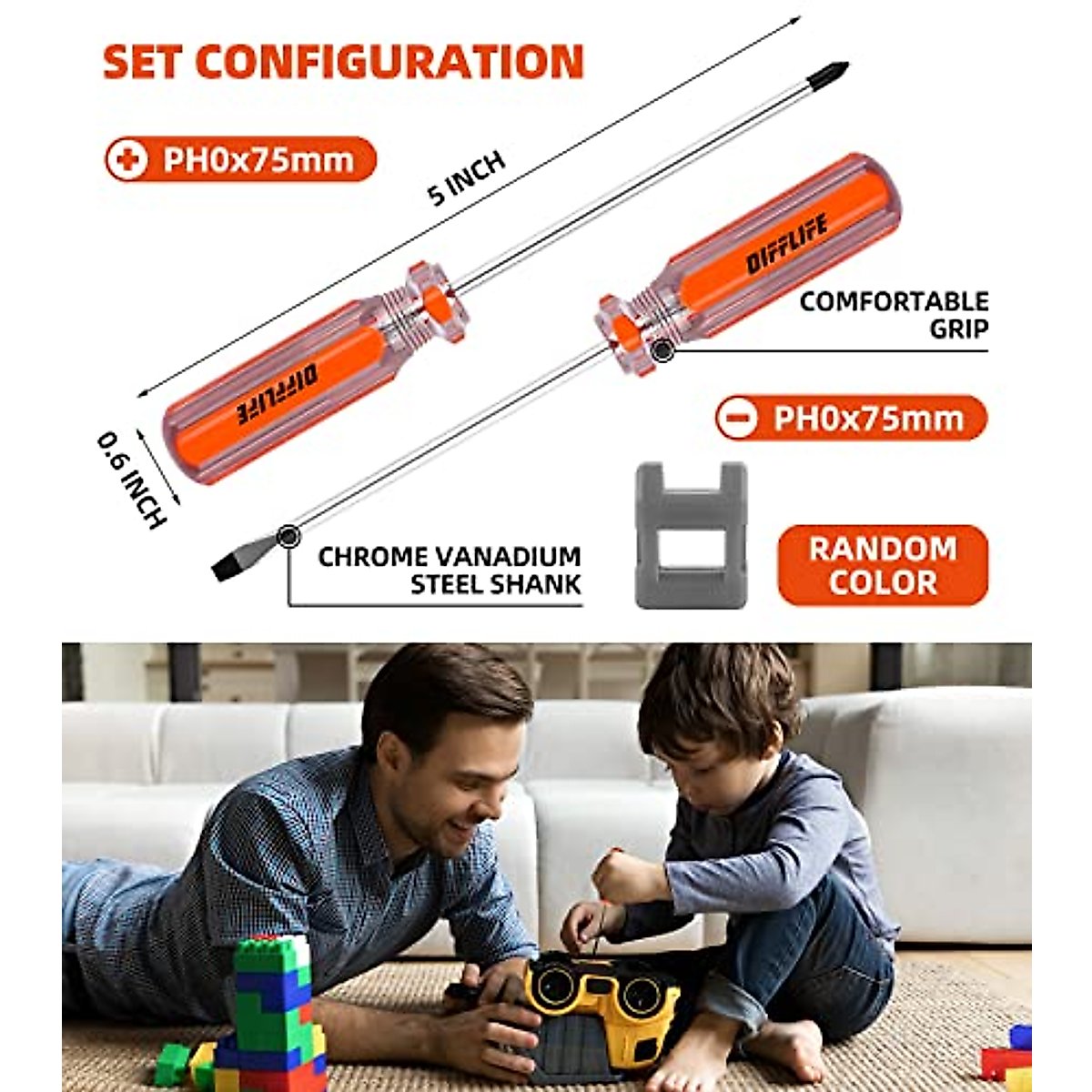 DIFFLIFE Professional 9 PCS Model Tools Kit Modeler Basic Tools Craft Set Hobby Building Tools Kit for Gundam Car Model Building Repairing and Fixing-9 Piece
