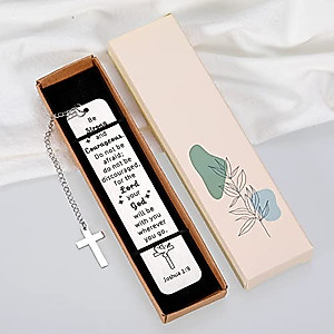 Christian Religious Gifts for Women Men, Bible Verse Inspirational Bookmark for Book Lover, Easter Day Birthday Graduation Gift for Kid Teen Boy Girl, Church Bulk Baptism Gift for Him Her Son Daughter