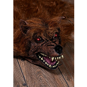 Seasons Brown Werewolf Rug with Light and Sound Decoration | Decorations Standard