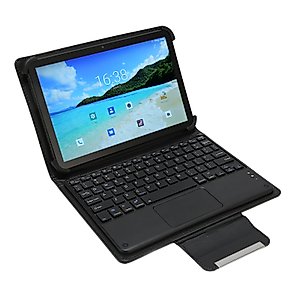Luqeeg Tablet, 8GB 256GB Front 5MP Rear 13MP Clear Dual Speakers 10.1 Inch 2 in 1 Tablet Green for Travel (US Plug)