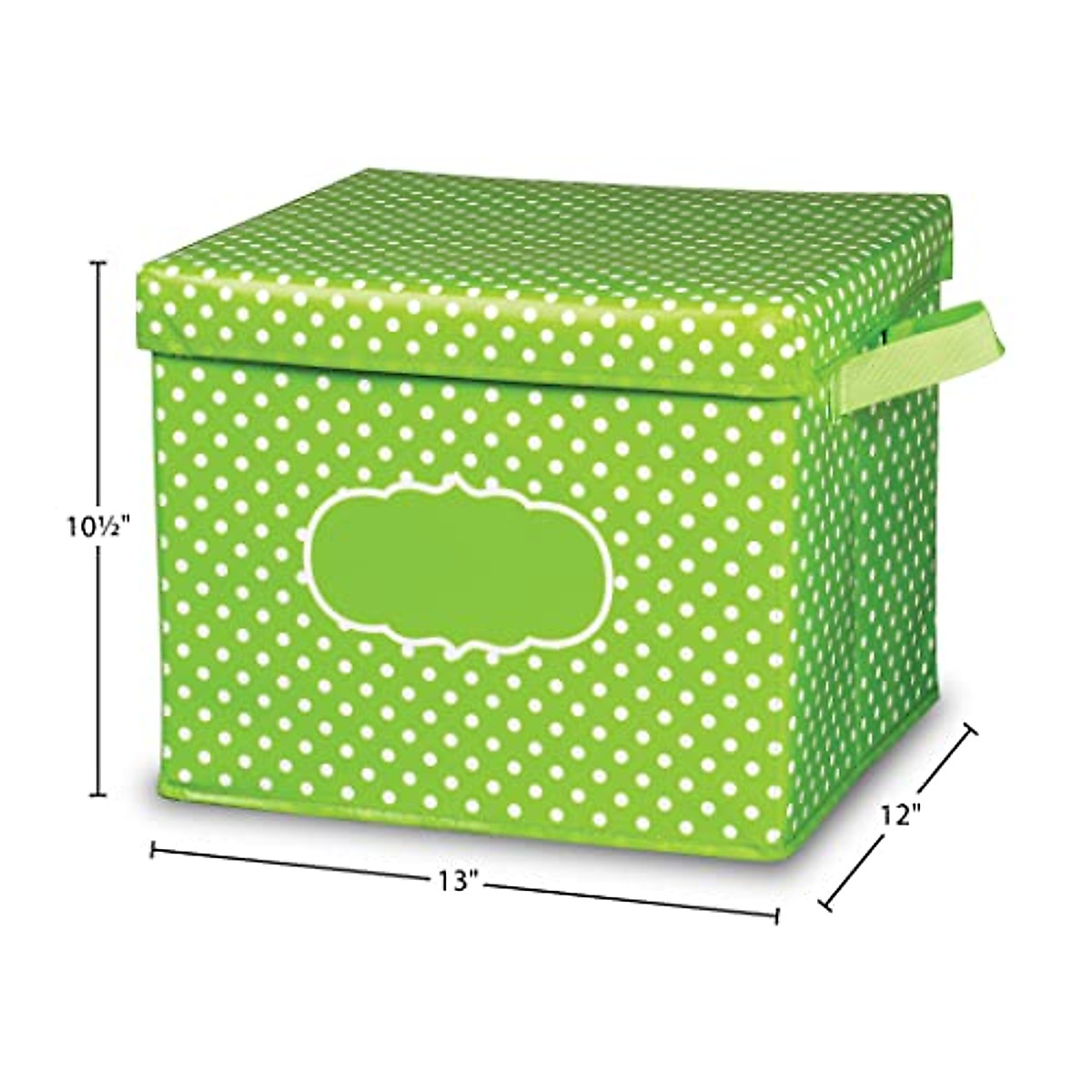 Teacher Created Resources Lime Polka Dots Storage Box (TCR20820)