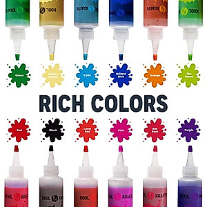 Tie Dye Kit - Tie Dye Kits for Kids - Includes 4 White T-Shirt - 12 Large Colors Tie Dye - Tie Dye Kits for Adults - Tie Dye Party Supplies - tie dye kit for large groups - tye dye kit - Tyedyedye Kit