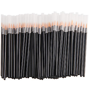 Hedume 300 Pack Disposable Eyeliner Brush, Eyeliner Brush Applicator, Eye Liner Wands for Makeup