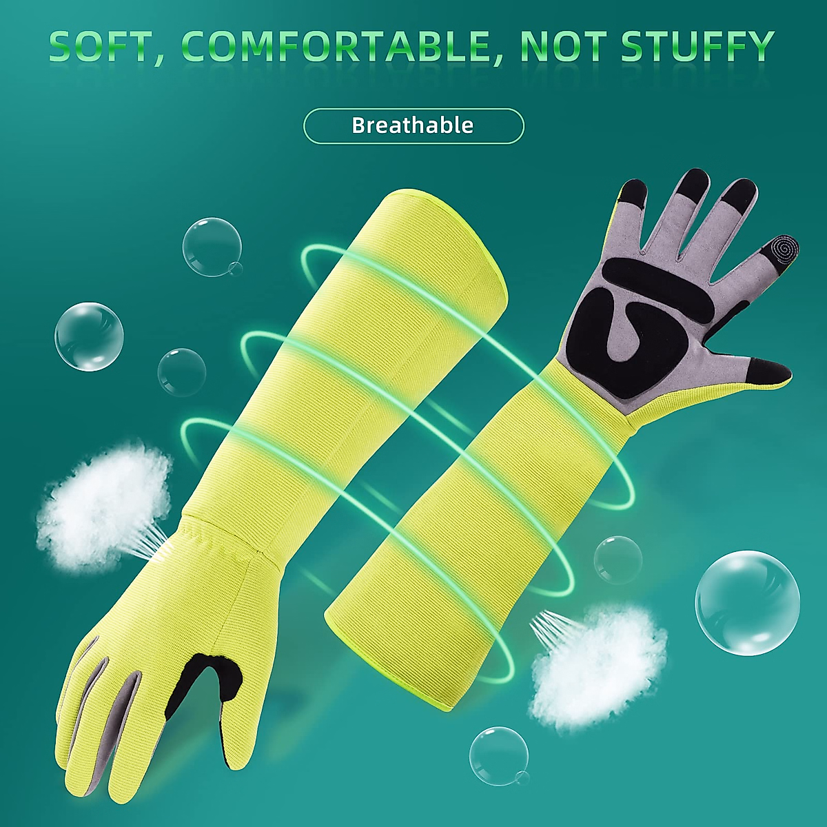 MEPEREZ 3-in-1 Gloves for Gardening, Farming & Cleaning, Stab-Proof, Non-Slip, Shock-Absorbing, Wear-Resistant, Comfortable, Breathable