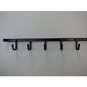 Wall Mount Stationary Belt Rack / Necklace Organizer, Oil Rubbed Bronze 12"