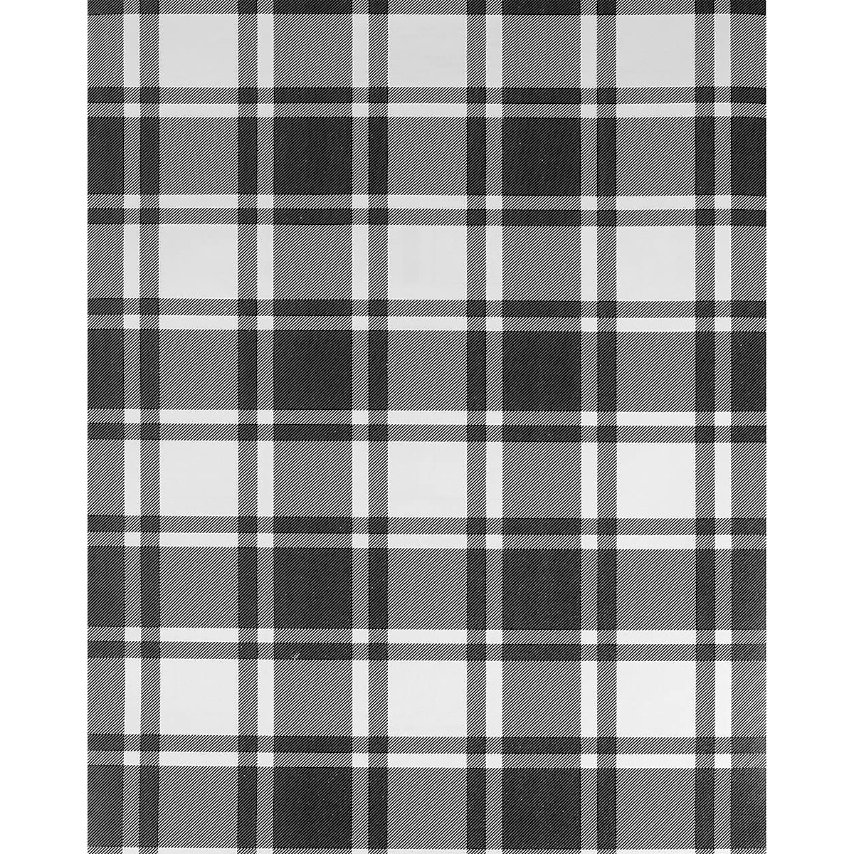 Self Adhesive Vinyl White and Black Plaid Shelf Drawer Liner Paper Wallpaper for Kitchen Bathroom Cabinets Dresser Drawer Table Cupboard Furniture Walls Arts Crafts 17.7x117 Inches