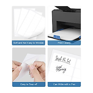 Mailing Address Labels, 1" x 2-5/8" Shipping Address Labels for Inkjet & Laser Printers, 750 Blank POLONO Address Labels Compatible with Avery 5160, 8160 Labels, FBA and SKU Labels, Easy to Peel
