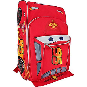Pixar Cars Lightning McQueen Shape 16 inch Large School Backpack