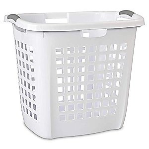 Sterilite 12258004 19-7/8"WHT Carry Hamper, White
