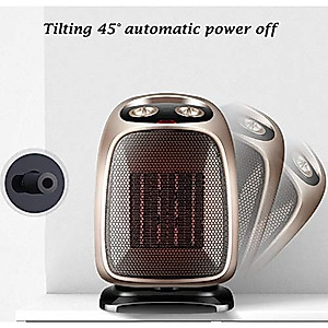 Outdoor Garden Heater Household Ceramic Fan Heater Upright Heater with Overheat Protection, Tip-over Protection Switch Adjustable Thermostat,Perfect for Office And Bedroom Patio He