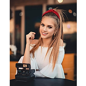 driew Satin Headband, Silk Headbands for Women Pack of 5