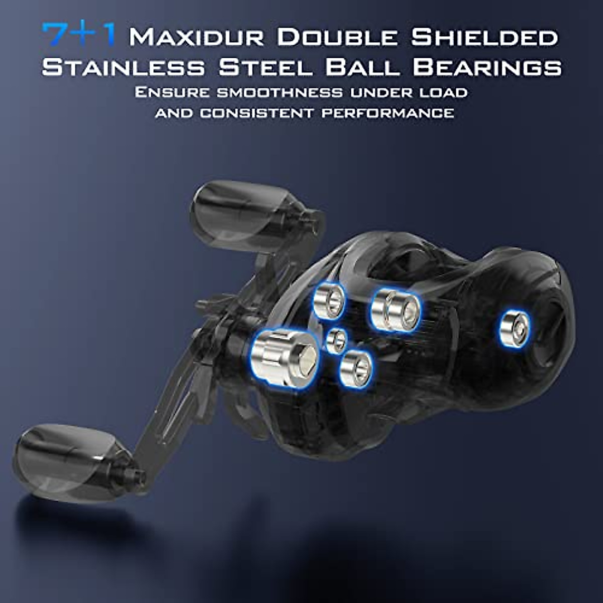 KastKing Megatron 200 Baitcasting Reel, 6.4:1 Gear Ratio, Right Handed