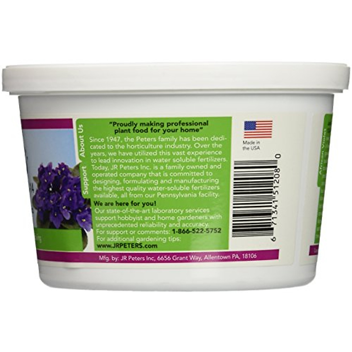 J R Peters Jacks Classic 12-36-14 Special Fertilizer, 8-Ounce, African Violet - 51208