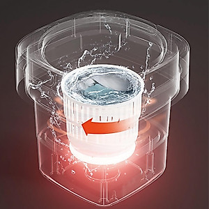 Portable Washing Machine, Foldable Washer Machine and Dryer, Mini Washing Machine with Spin Dryer for Washing Small Clothes - Travle RV, Camping, Home or Apartments Laundry Used (Purple)