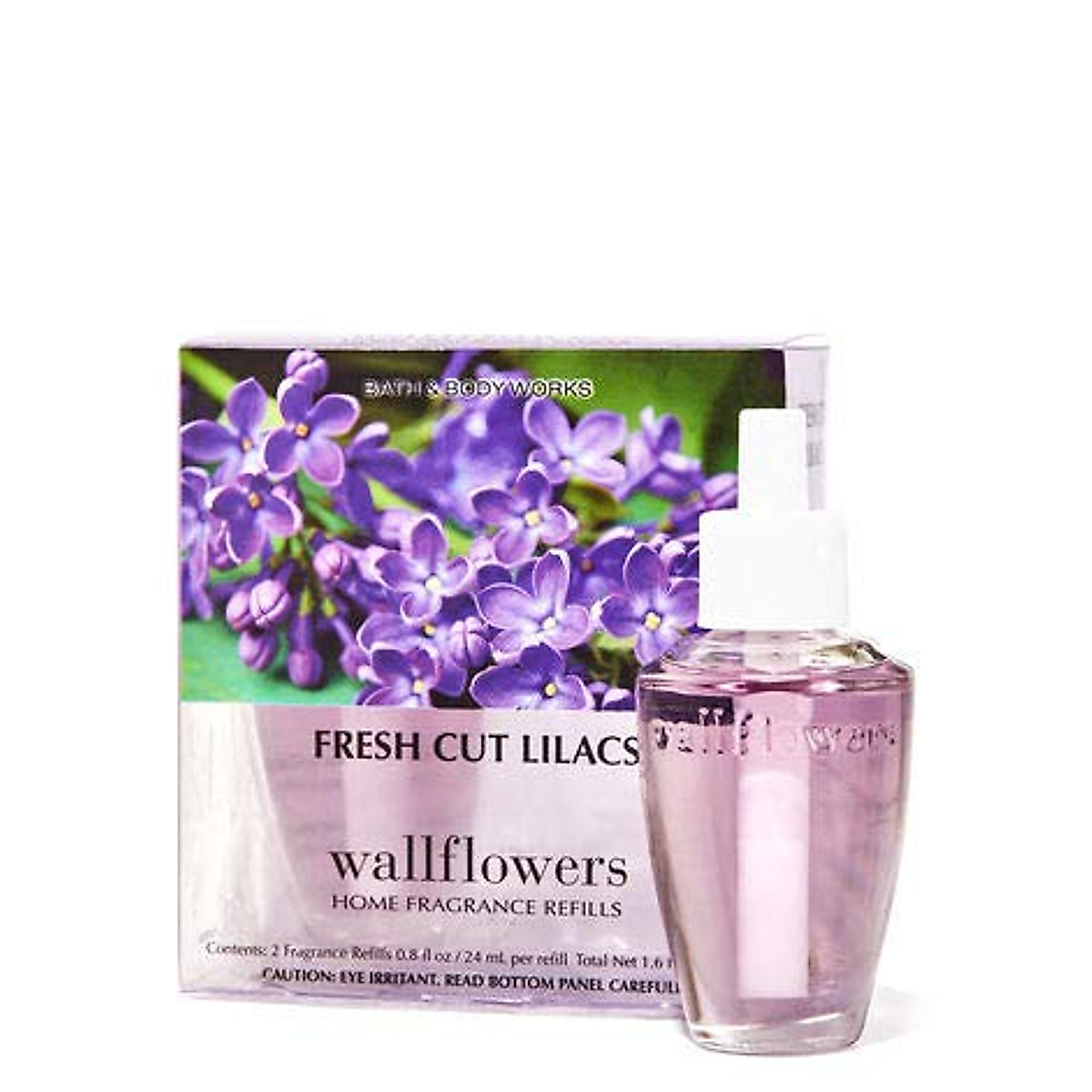 Bath and Body Works Fresh Cut Lilacs Wallflowers Refills 2-Pack 0.8 fl oz / 24 mL Each