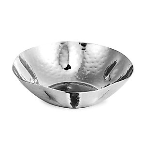 Zap Impex Stainless Steel Hammered Fruit bowl/bread basket