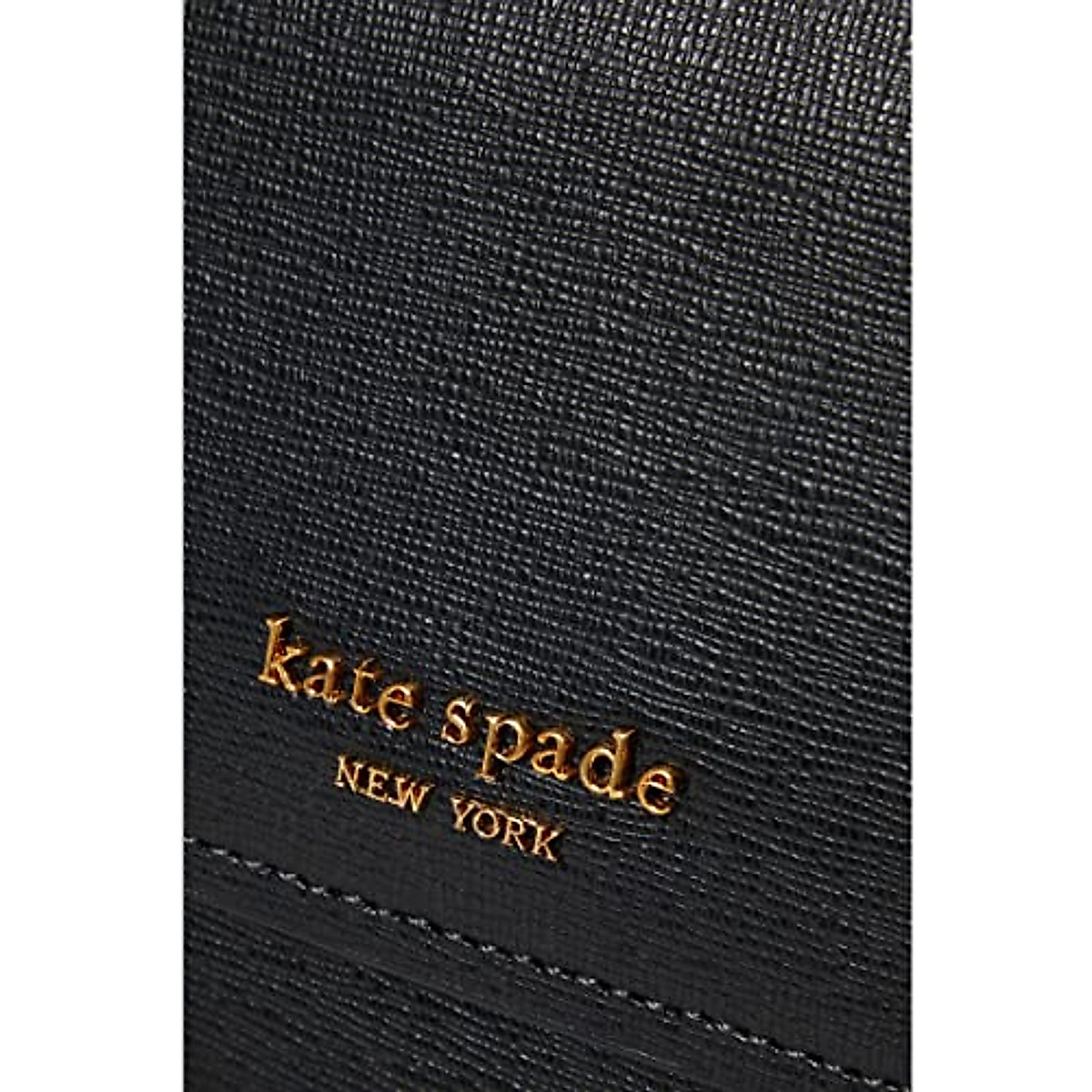 Kate Spade New York Morgan Saffiano Leather Flap Chain Wallet Black One Size