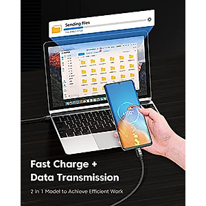 Kuulaa 3Pack Magnetic Charging Cable USB C,3A Fast Charging/Data Transmission with 3 in 1 Charging Tips Nylon-Braided Phone Cable Compatible for iProduct/Type C/Micro Device(3.3ft/3.3ft/3.3ft)