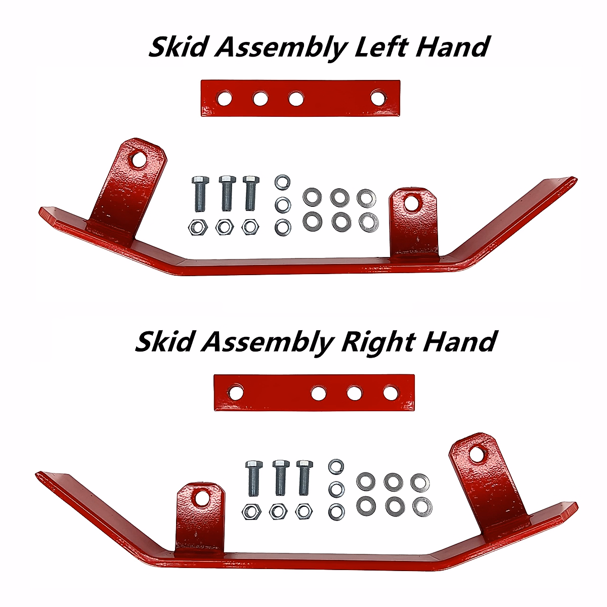 Right & Left Hand Skid Shoe Kit Replaces King Kutter 505057 505050 for Rural King Country Way Sigma 4FT 48” 5FT 60” 6FT 72” 7FT 84” Rotary Tiller for ASC Rotary Tiller 77709 77710 77711