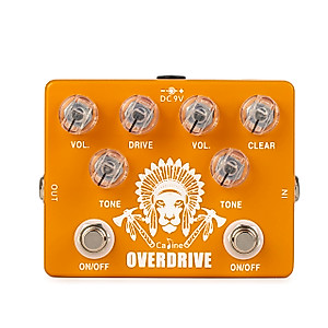 Caline CP-70 Dual Overdrive Guitar Effect Pedal True bypass Design