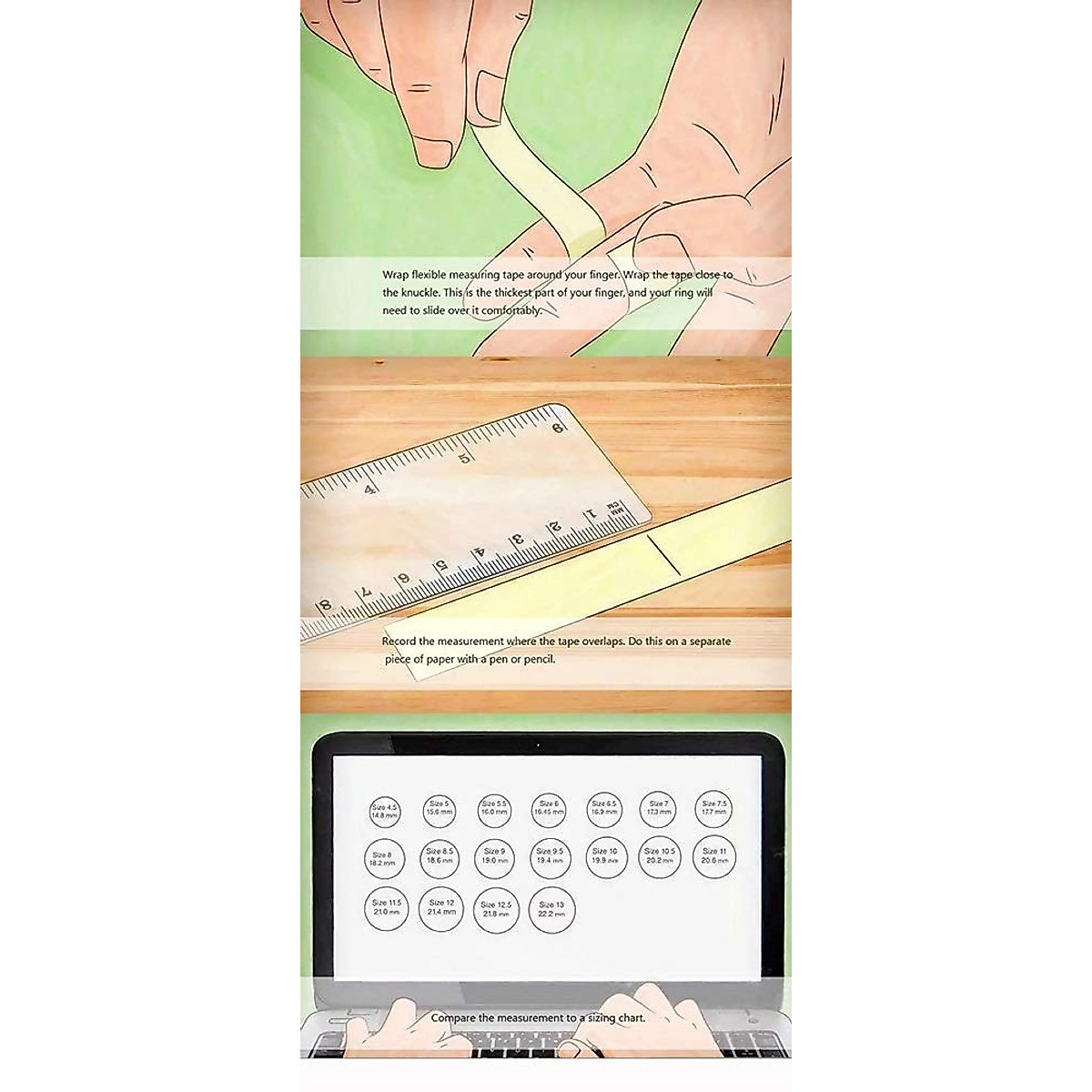 Aihpos 10K or 14K or 18K Gold Custom Name 1.2 ct Round Brilliant Moissanite Personalized Engagement Ring Wedding Ring for Women