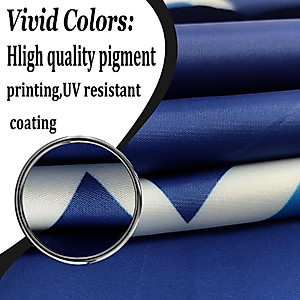 3x5 US Air Force Wings Military Flag Outdoor Double Sided Heavy Duty USAF Wings Flags 3 Ply Thick Polyester Material with 2 Metal Grommets 4 Rows of Stitching United States Airforce Wing Flags