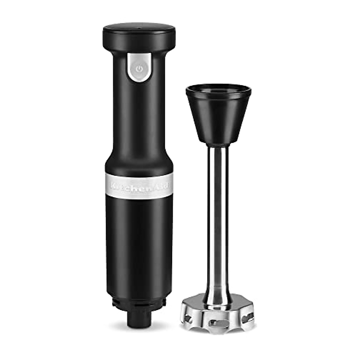 KitchenAid Cordless Variable Speed Hand Blender with Chopper and Whisk Attachment - KHBBV83 & 5 Cup Cordless Food Chopper, Matte Black