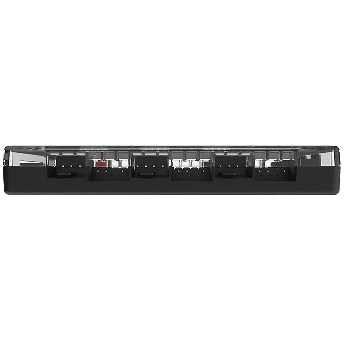 Masterfan Fan Hub ARGB 3 Pin PWM Hub 1 to 6 Port Addressable RGB Lighting with Magnetic backplane Splitter 5V/3PIN RGB Case Fan Hub