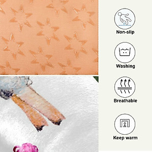 YETTASBIN Cute Llama Crate Pet Bed, Portable Washable Dog Cat Mat, Soft Comfortable Pet Mattress with Non-Slip Bottom for Dogs Cats Sleeping, 24 x 18 Inch