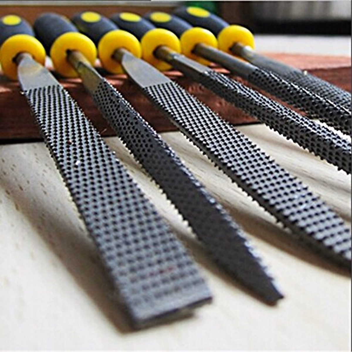 WYZBEN Mini File Set Microtech Needle Rasp Filling Tool Woodworking Files Hobby Hand DIY Folder Metal Filing Flat Wood Carving Tools - (Color: CD-140)