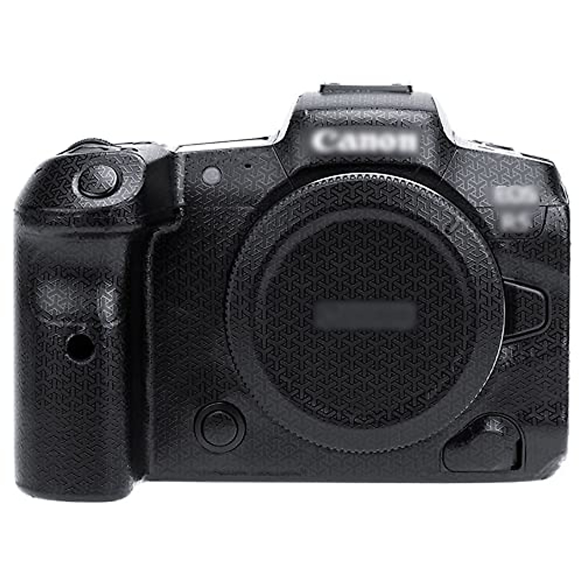 Anti-Scratch Anti-Wear Camera Skin Cover Protector Film for Canon EOS R6 Camera Body Protective Decoration Sticker - Woven Black