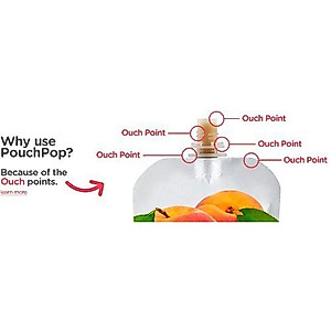 PouchPop Topper 4 Count for Pouch Feeding, 4 Months Plus