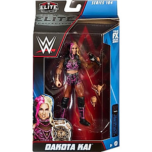 Mattel WWE Elite Collection Action Figure & Accessories, Series #104 Dakota Kai 6-inch Collectible with 25 Articulation Points & Swappable Hands