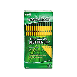 Product of Ticonderoga Woodcase Pencil, HB #2, Yellow Barrel, 96ct. - [Bulk Savings]