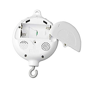 SAMYO Baby Crib Baby Bedding Battery-Operated Musical Mobile Rotary Music Box Plays 35 Tunes Volume Adjustable (Without Arm)