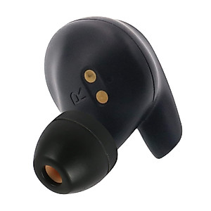 Rieyuf 3 Pairs Replacement Ear Tips Earbuds Eartips Ear Cap Ear Bud Tip Compatible for Sony WF-1000XM4,Powerbeats Pro, BeatsX & Other Inner Hole 3.8mm-4.2mm Earbud in-Ear Headphones, Black (Medium)