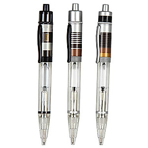 Bioworld Star Wars Light-Up Lightsaber Refillable Ink Pens 3 PC Set - Darth Vader, Skywalker, and Obi-Wan