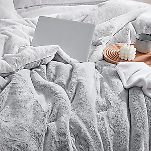 Byourbed Frozen Chunky Bunny - Coma Inducer® Oversized King Comforter Set - Frosted Black