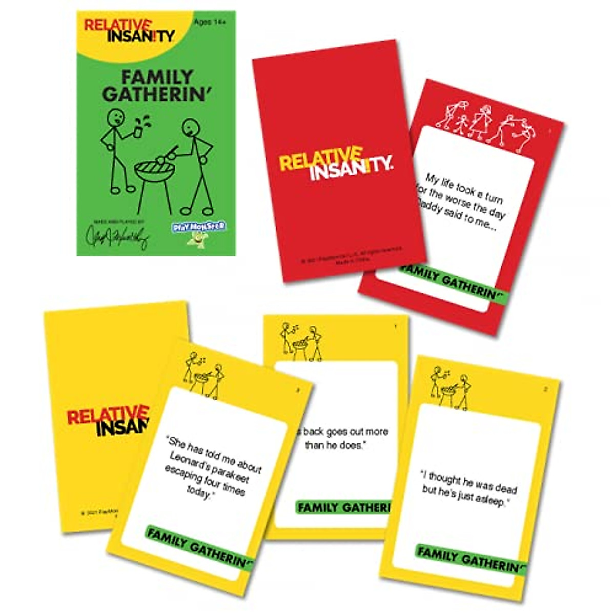 Relative Insanity — Family Gatherin' — Laugh-Out-Loud Party Game All About Family — Ages 14+