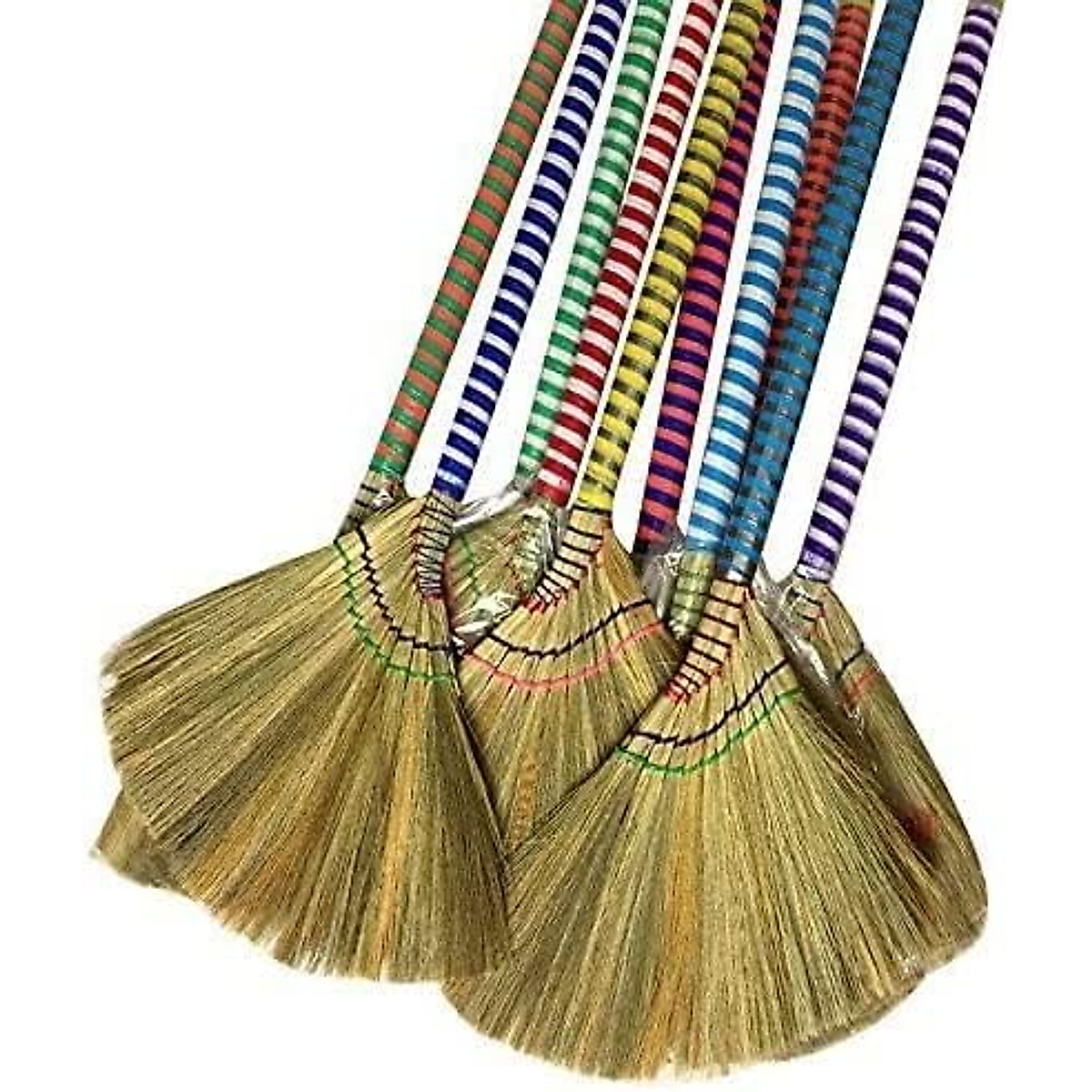 Gentle Cleaning Traditional Vietnamese Straw Brooms - 2 Packs
