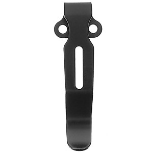 2Pcs Silver,Black Deep Carry Pocket Clip Stainless Steel Folding Knife Back Clips for Knife 515 535 Series Practical Waist 2 Hole Support Stand Grip DIY Outdoor Accessories Tool,Knives,Parts and