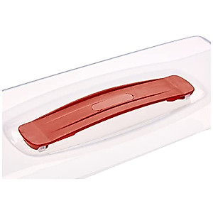 CURVER Curver-175247-Rectangular Cake Tin-Transparent/White, Multicolour