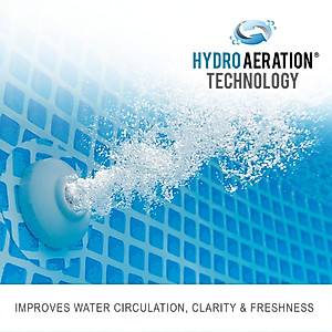 Intex 28205EH 8 Foot x 20 Inch Round Metal Frame Outdoor Backyard Above Ground Swimming Pool with Reinforced Sidewalls, Blue (Pool Only)