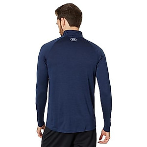 Under Armour Men's Tech 2.0 1/2 Zip-Up T-Shirt, Academy Blue (409)/Steel, Large Tall