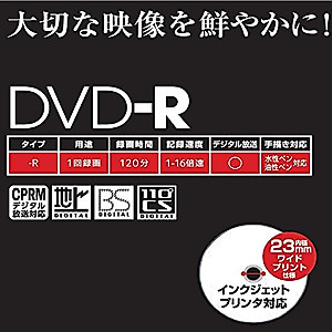 Silicone Power SPDR120PWC50S DVD-R 1-16x White Wide Printable 50 Sheets Spindle