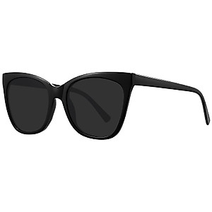 WOWSUN Large Polarized Cat Eye Sunglasses for Women