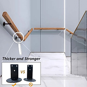 Indoor Wooden Handicap Handrails for Stairway/Entrance/Hot Tub, Long 3m 3.5m 4m 4.5m 5m 5.5m 6m Disabled Porch Railing/Hand Pipe, Handrail Supports System (Size : 1m(3.2ft)=1 Sections)