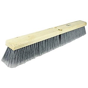 Weiler 77013 18" Vortec Pro Fine Sweep Floor Brush, Flagged Grey Polystyrene Fill