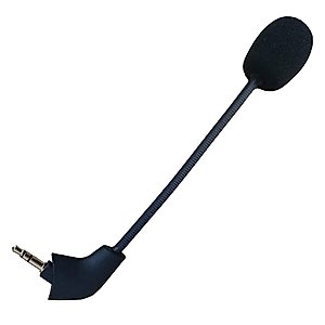 Replacement Game Mic 3.5mm to Microphone Boom Compatible with Kingston HyperX Cloud 2 II Cloud Core Cloud Pro CloudX PS4 Xbox One Nintendo Switch Computer PC Gaming Headsets