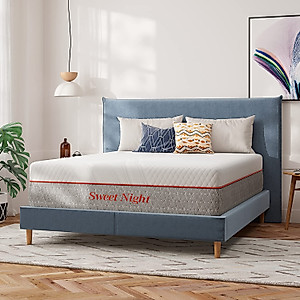Sweetnight King Size Mattress, 14 Inch King Memory Foam Mattress in a Box, Double Sides Flippable King Bed Mattress, Gel Infused and Perforated Foam for Cool Sleep and Pressure Relief